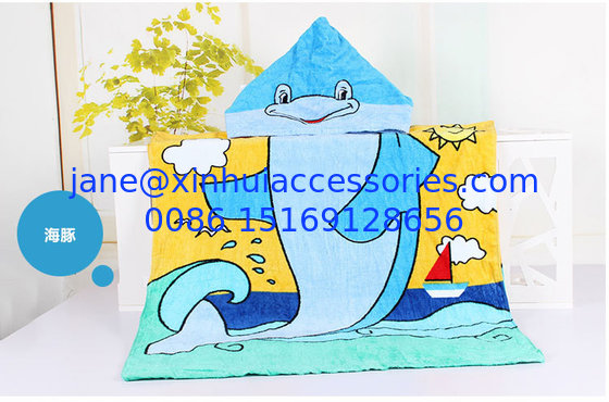 Cotton Baby Child Bath towel Beach Towel Children Bathrobe Beach Towels Baby Cloak Cape supplier