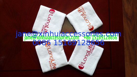 Lowest price small MOQ 100%cotton custom logo embroidered/printed gym towel supplier