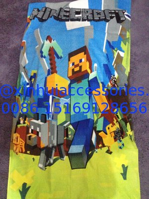 Minecraft Kids Bath Towel Minecraft Beach Towel Minecraft Creeper swim towel Christmas supplier
