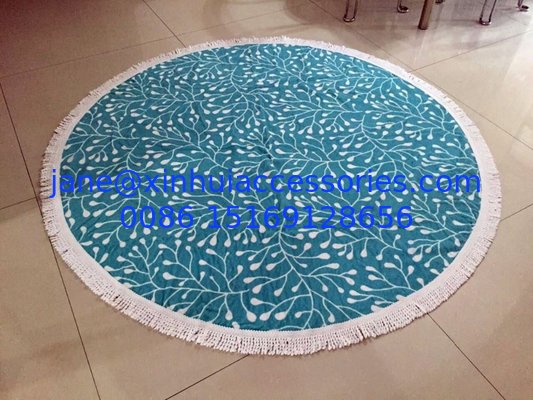 Factory custom your own design summer round beach towel circle beach towel customize towel supplier