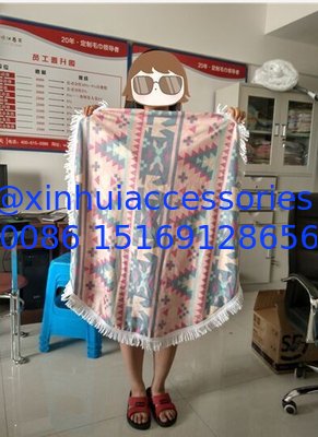 custom children blanket round 100CM small children round beach towel children beach towel supplier