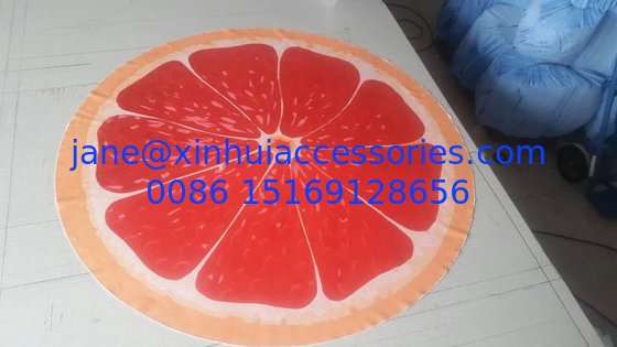 watermelon round beach towel kiwi round beach towel round grapefruit beach towel supplier