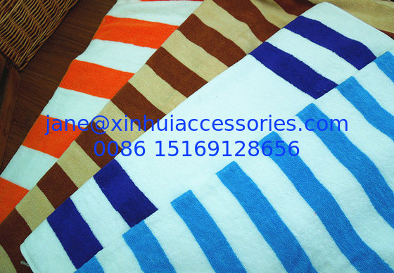 Wholesale Bulk Luxury Heavy Stripe Bath Towels/Hotel Pool Towels supplier