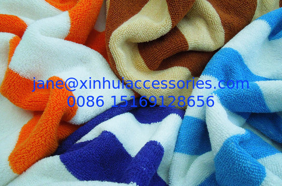 Wholesale Bulk Luxury Heavy Stripe Bath Towels/Hotel Pool Towels supplier