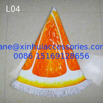 Stock Microfibre Roundie Towels  Mix Design Various Color No MOQ Custom Print Round Beach Towels supplier