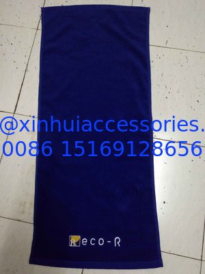 100% Cotton Customized Logo Small MOQ Cheap Embroidered Hand Towel supplier
