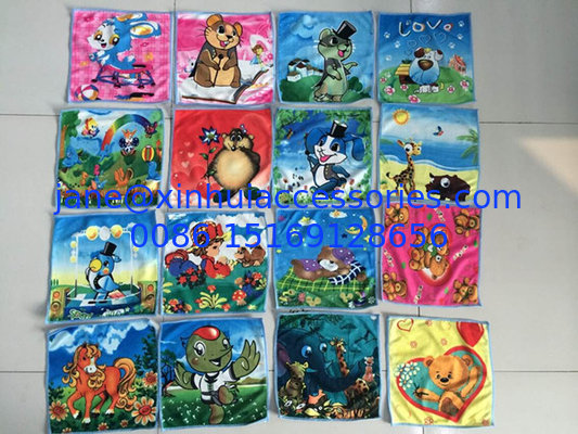 full color sublimation print microfiber small square tower for kitchen supplier