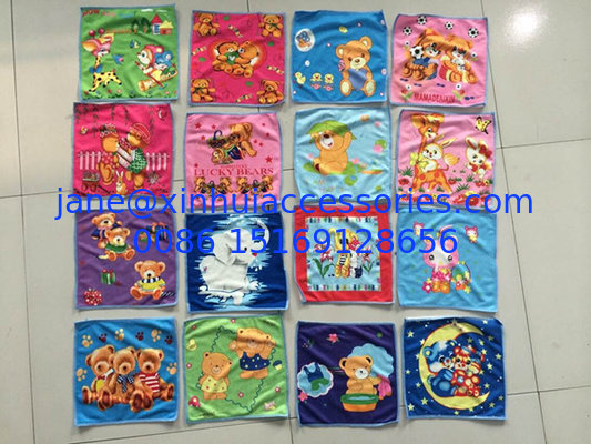 full color sublimation print microfiber small square tower for kitchen supplier
