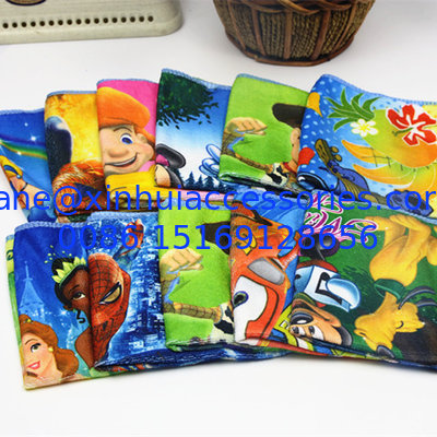 full color sublimation print microfiber small square tower for kitchen supplier
