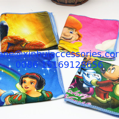full color sublimation print microfiber small square tower for kitchen supplier