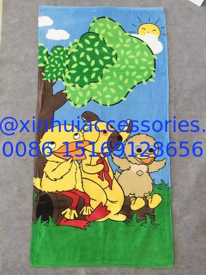 100% cotton velour reactive print small MOQ custom print beach towel supplier