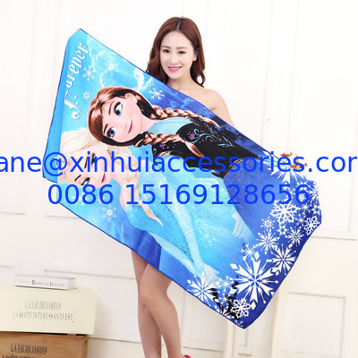 small MOQ custom design print microfiber beach towel microfiber bath towel supplier