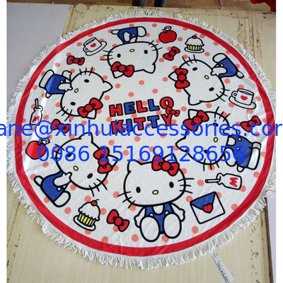 Factory Small MOQ custom print lovely cartoon kids towel poncho beach towel poncho supplier