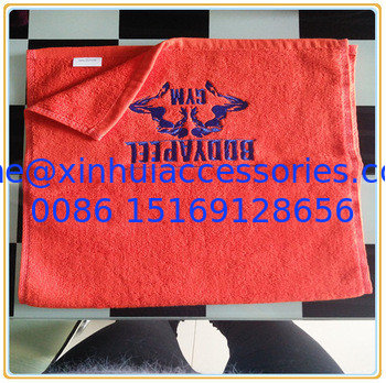 cheap promotional custom logo 100% cotton embroidery gym sport bath towel supplier