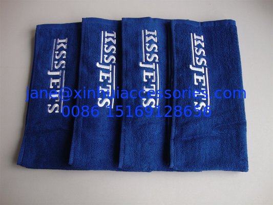 China wholesale 100% cotton hotel towel custom logo embroidery supplier
