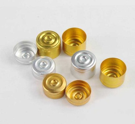 Golden Aluminium Vial Seals Cap for Oral Laquid Bottle