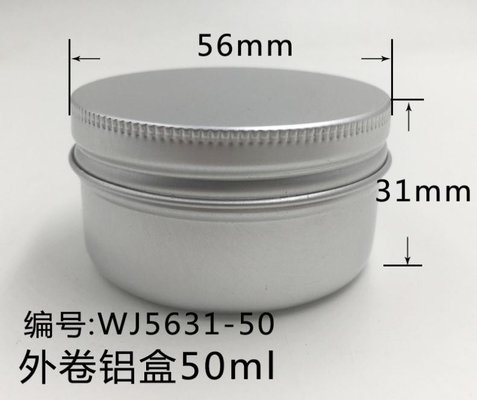 Aluminium case with various thread and aluminium tins