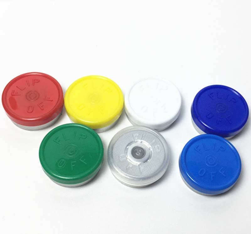 Custom color flip top water bottle vial aluminium cap custom logo vial flip off caps for medicine