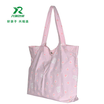 China manufacture heavy duty canvas customized shopping bag fashion shoulder bag 100% canvas spot pattern cotton bag