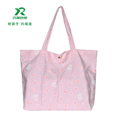 China manufacture heavy duty canvas customized shopping bag fashion shoulder bag 100% canvas spot pattern cotton bag