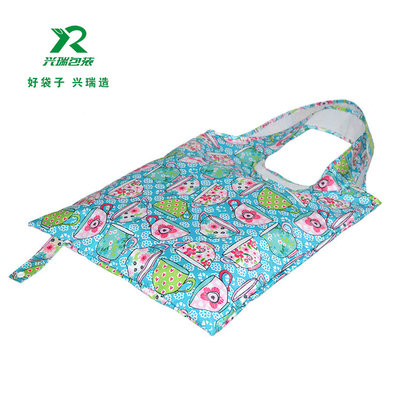 Fashion recycled foldable polyester oxford bag Custom Nylon Oxford Shopping Bag Gift Bag Reusable Bags polyerster pouch