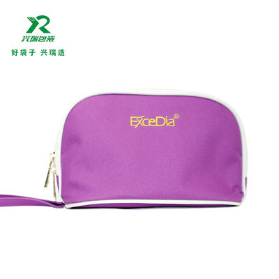 High grade eco-friendly oxford fabric cheap price round cosmetic bag fashion toiletry bag for women