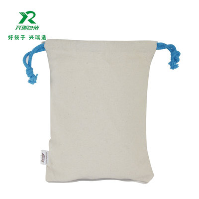 Factory wholesale product cheap price cotton small drawstring bags High Quality Customized Cotton Muslin Drawstring Bag