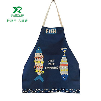recycle custom promotion reuseable garden kids adults non woven cotton promotional cooking apron