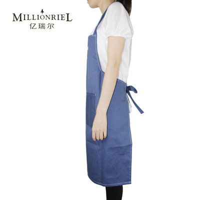 Custom high quality denim apron professional customized working kitchen organic cotton fabric wholesale apron