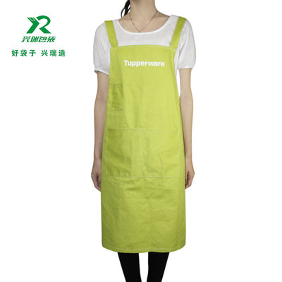 Customized top quality promotional apron cooking cotton kitchen apron With Logo Promotion Cheap cotton black kitchen BBQ