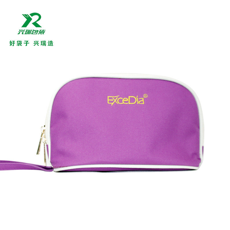 High grade eco-friendly oxford fabric cheap price round cosmetic bag fashion toiletry bag for women