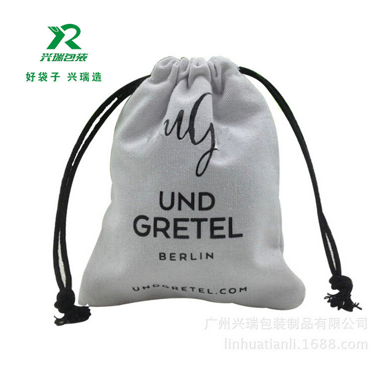 Custom drawstring bag for hiking High Quality Customized Cotton Drawstring Bag drawstring bag embroidery