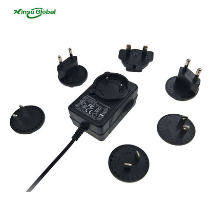 UK AU US EU plugs Interchangeable plugs power adapter 12 Volt 2 Amp