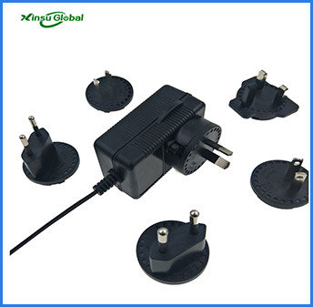 UK AU US EU plugs Interchangeable plugs power adapter 12 Volt 2 Amp