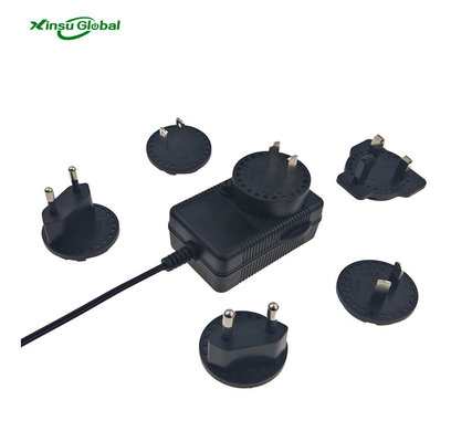 UK AU US EU plugs Interchangeable plugs power adapter 12 Volt 2 Amp