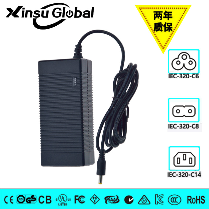 UL FCC12V lithium battery charger 5A power adapter with DOE level VI