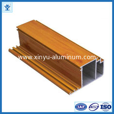 China Chinese new product wood colour aluminium profile rail for sliding door / aluminum railing supplier