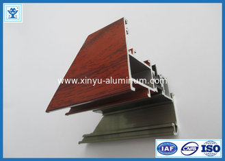 China Custom Aluminum Profile 6000 Series Wood Grain Aluminum Window Profile supplier