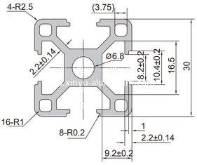 China 30 Series Aluminum  T Slot Aluminum Profile System supplier