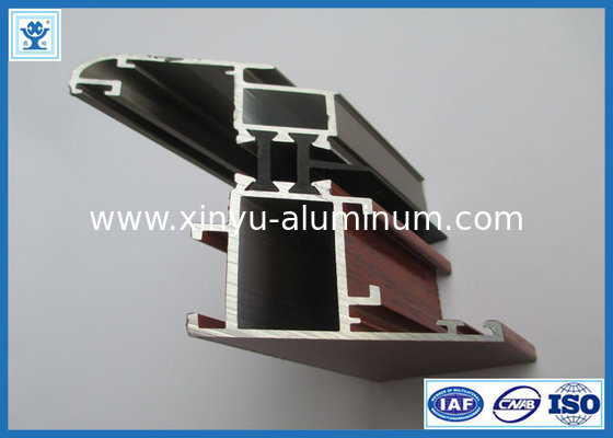 Custom Aluminum Profile 6000 Series Wood Grain Aluminum Window Profile supplier