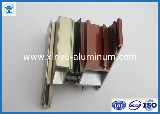 Custom Aluminum Profile 6000 Series Wood Grain Aluminum Window Profile supplier