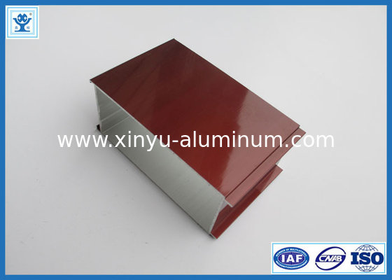 Top Quality Wood Grain Transfer Printing Aluminum Profile for Door Frame supplier