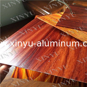 Wooden Grain Transfer Printing Aluminium Inward-opening Window and Door supplier