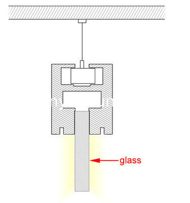 LED linear aluminum profile cabinet strip light with diffuser supplier