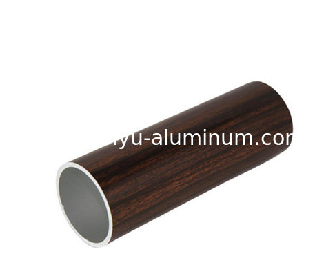 Wooden Grain Transfer Printing Color Aluminium Extrusion Tube used for Walking Sticks and Canes supplier