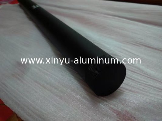 LOGO Silk printing Black Anodized Matt OD50 ID48.5MM with Threaded Ends and Cup supplier