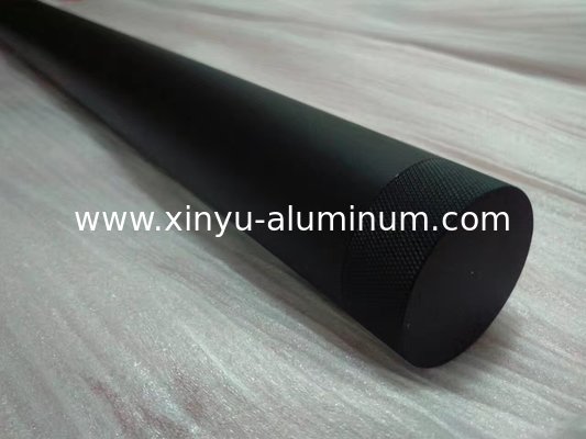 LOGO Silk printing Black Anodized Matt OD50 ID48.5MM with Threaded Ends and Cup supplier