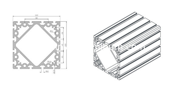 6061 1 inch aluminum pipe aluminum per kg factory offering directly t-slot aluminum profile supplier