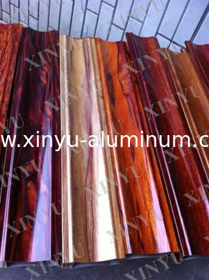 6000 Series Grade and Square Shape Wooden Grain Aluminum extruded profiles supplier