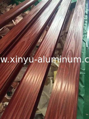 Discounted price wood grain extruded ceiling aluminium supplier